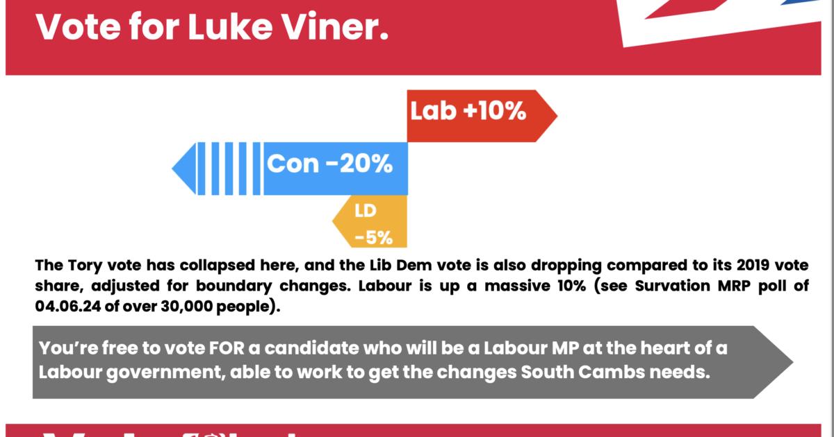 Vote change. Vote Labour. Vote Luke Viner. - South Cambridgeshire ...